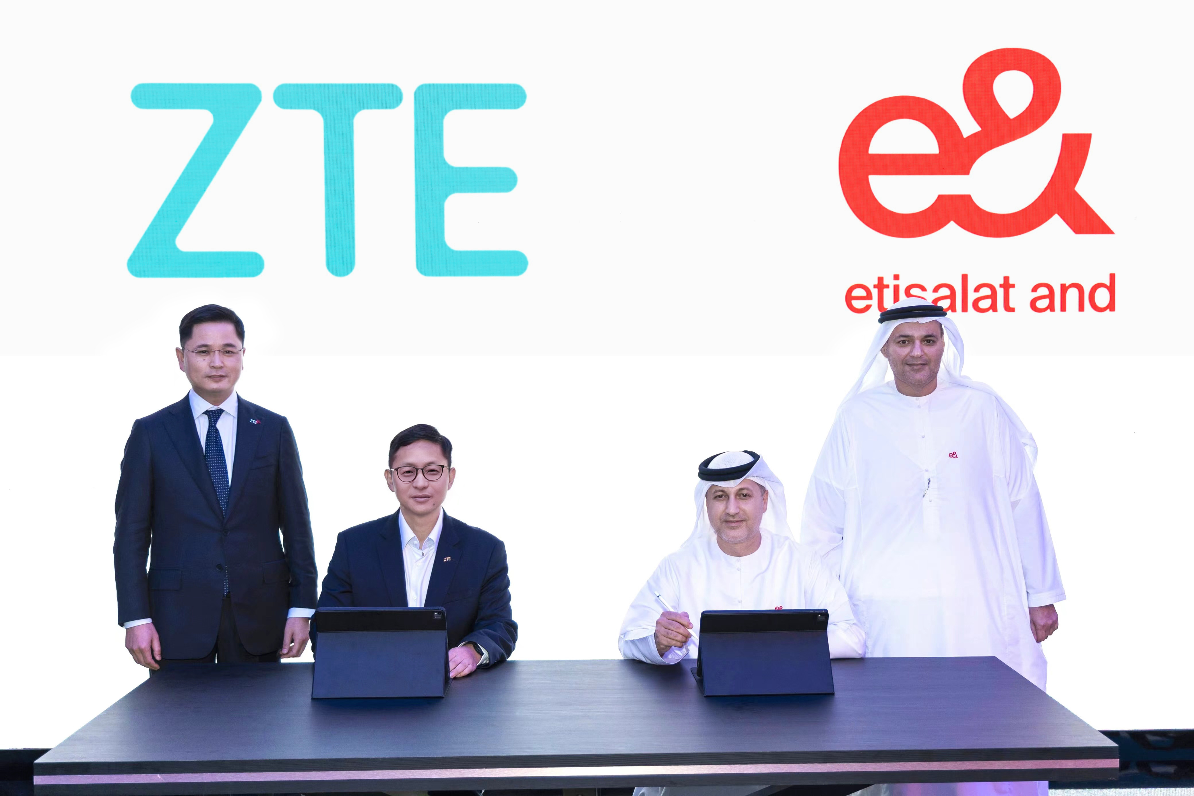 e& and ZTE sign MOU to drive innovation in digital transformation