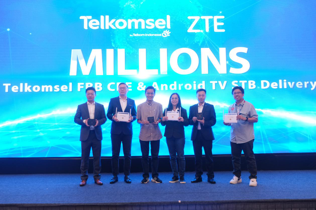 ZTE and Telkomsel celebrate milestone in home terminal device distribution
