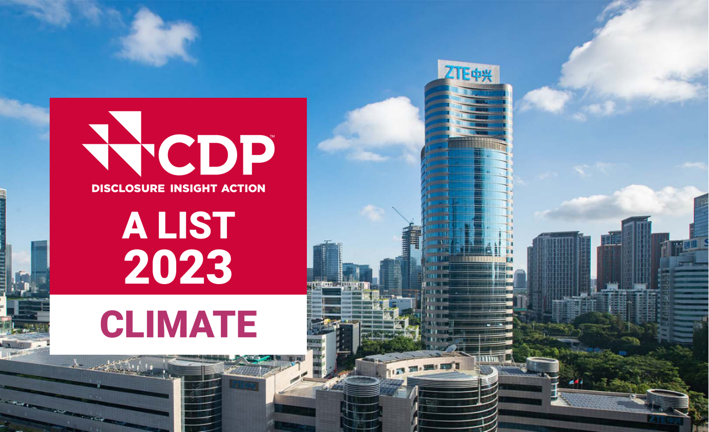 ZTE makes CDP 'A List' for its leading climate action