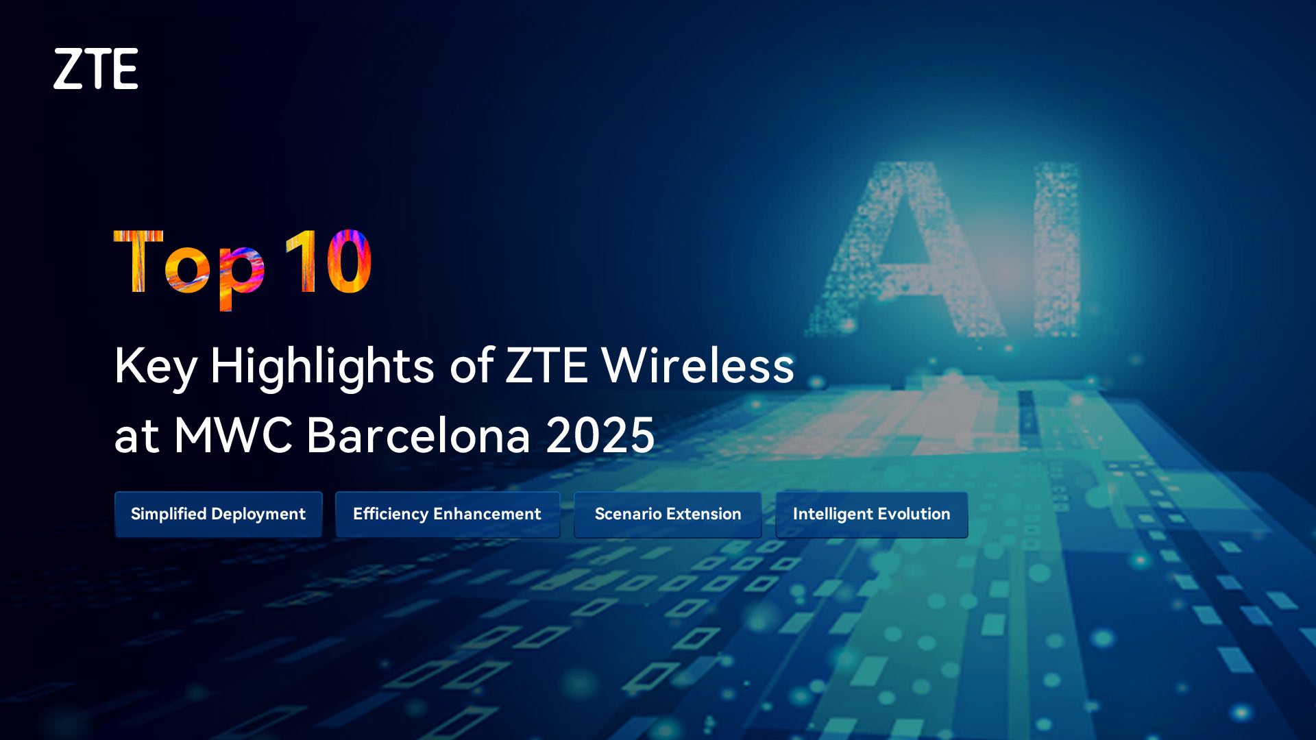 ZTE to unveil 10 key highlights in wireless at MWC Barcelona 2025
