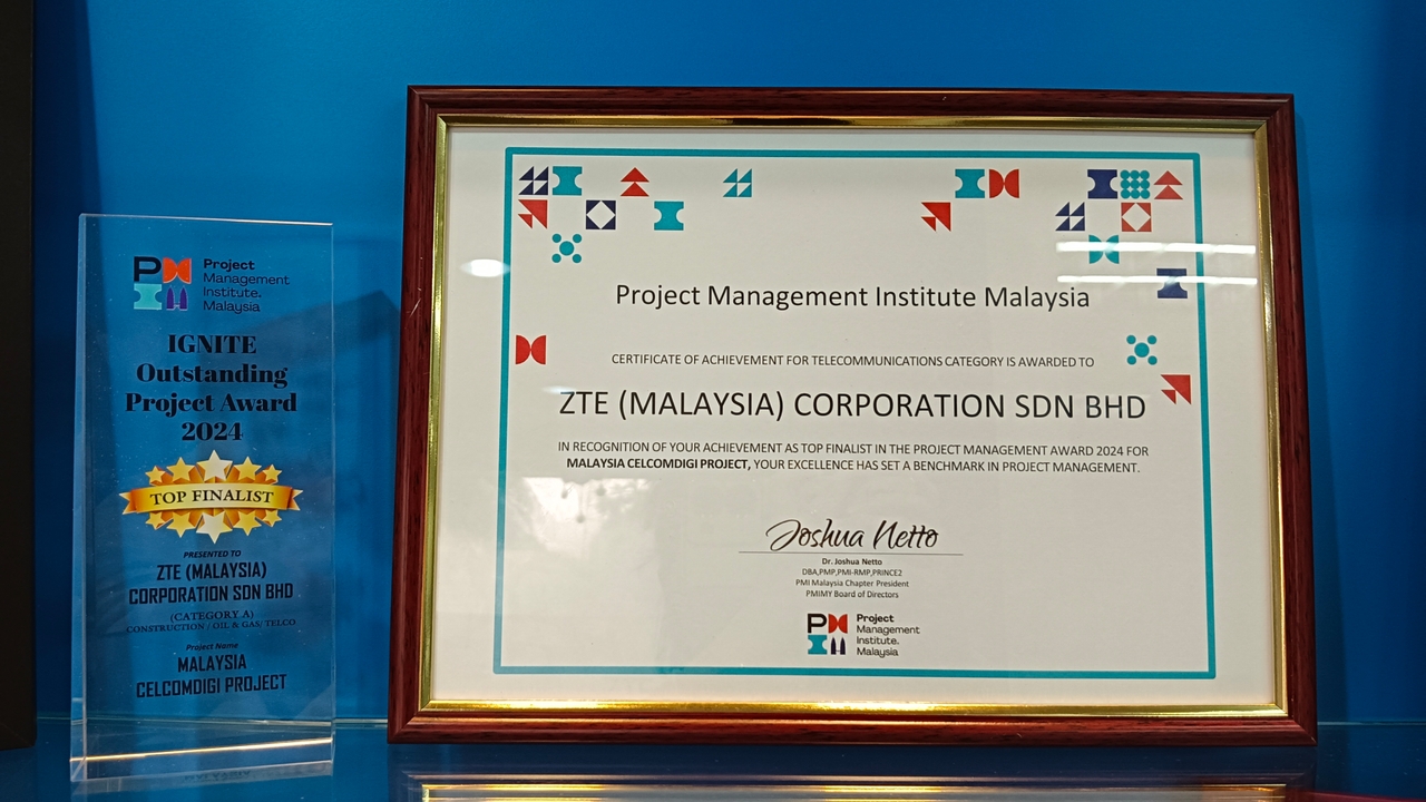 ZTE wins two project management awards from PMI Malaysia and PMI China ...