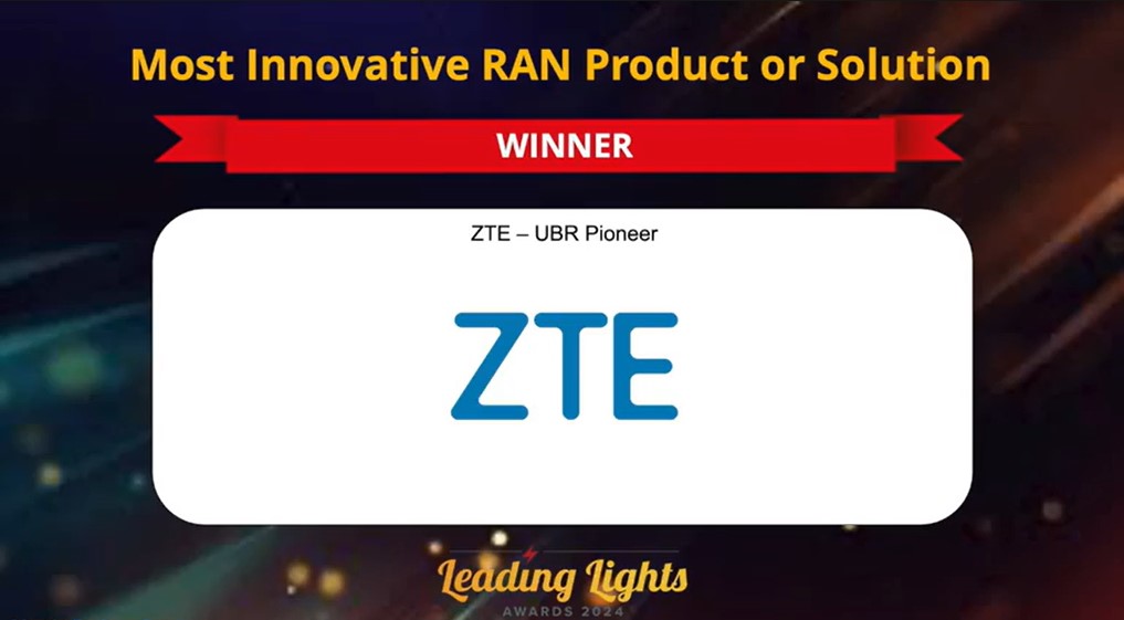 ZTE's ultra efficient UBR series wins "Most Innovative RAN Product or ...